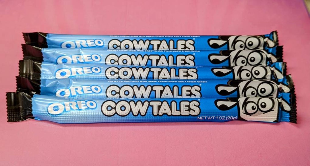 5x Oreo Caramel Cow Tales 28g Each. USA Import. Chewy Caramel With Oreo ...