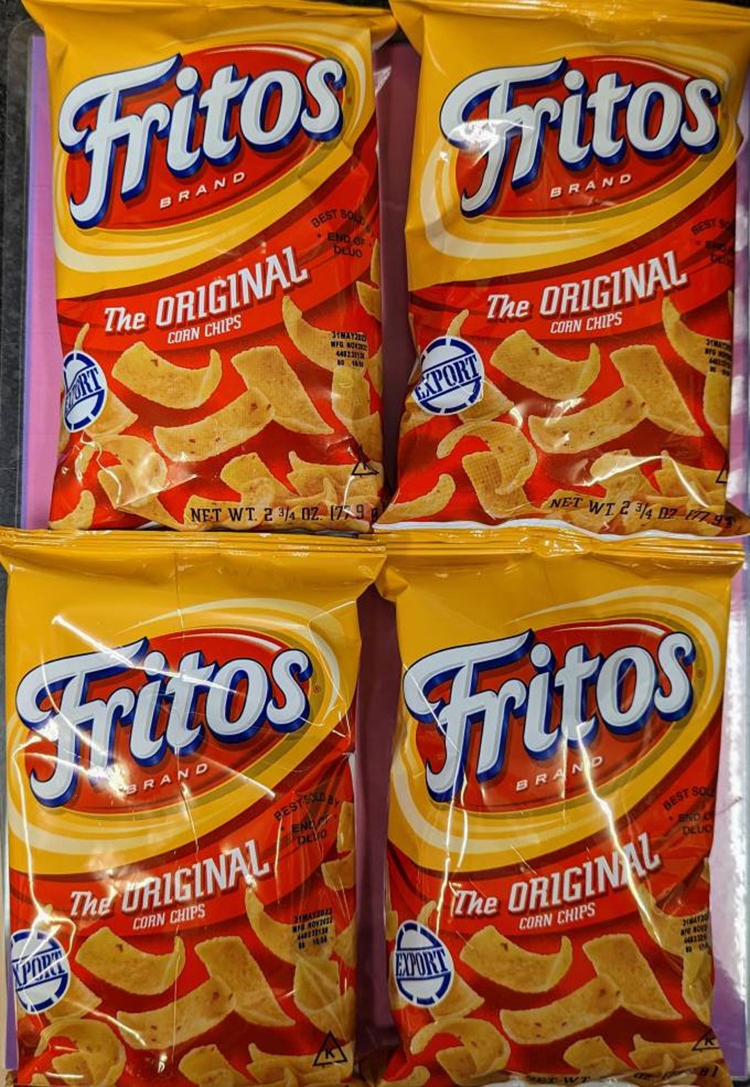 4x Fritos the Original Corn Chips USA Import 2.75oz 77.9g Fritolay - Etsy