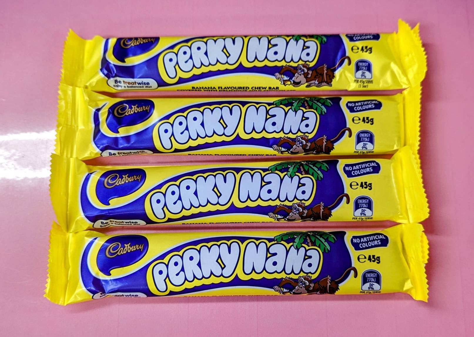 4X Cadbury's Perky Nana Chocolate Bars australian Import - Etsy UK