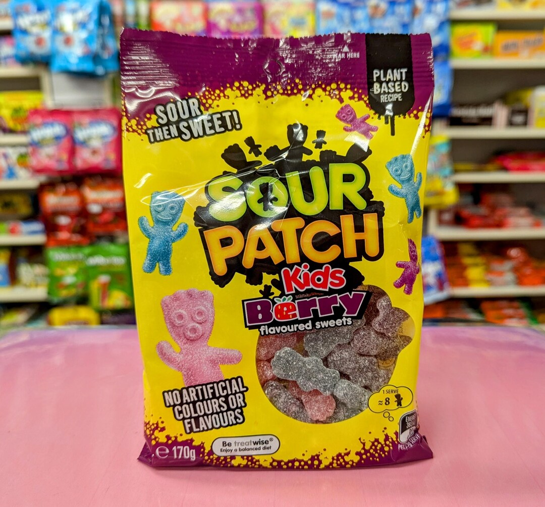 Sour Patch Kids Berry Flavour, Australian Import, 170g - Etsy UK