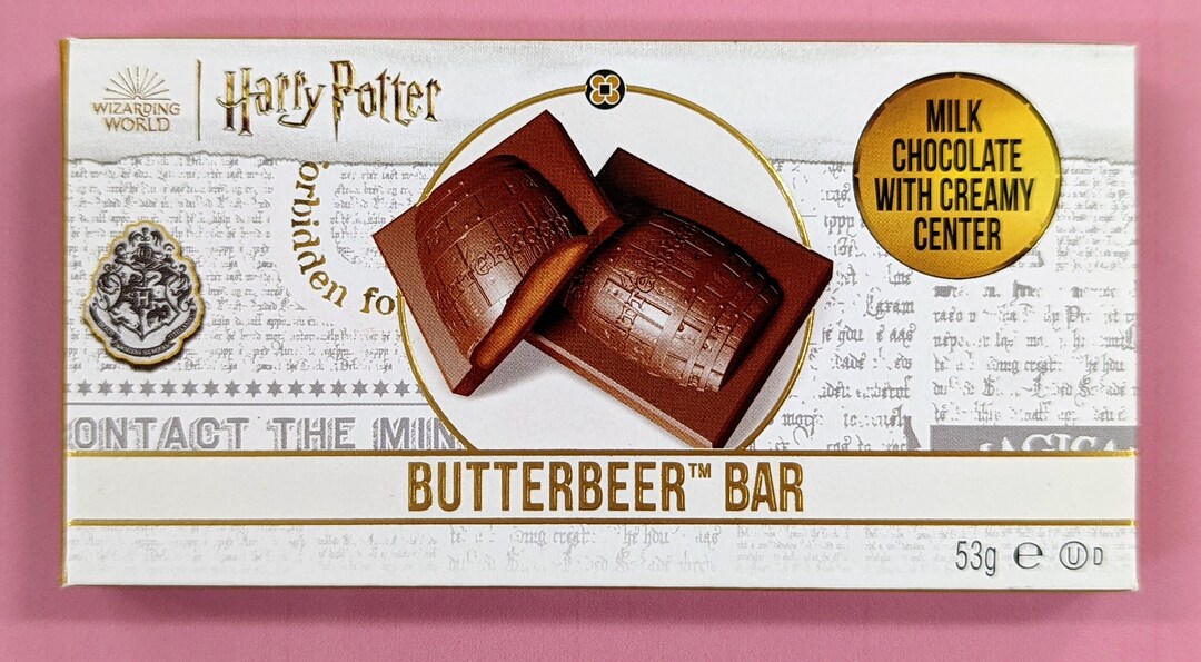 Harry Potter Butterbeer Chocolate Bar 53g - Etsy