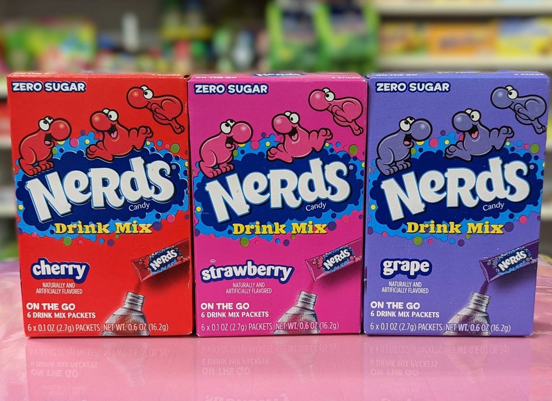Choice of 3 Nerds Singles to Go Box make 6 Drinks per Box USA Import ...