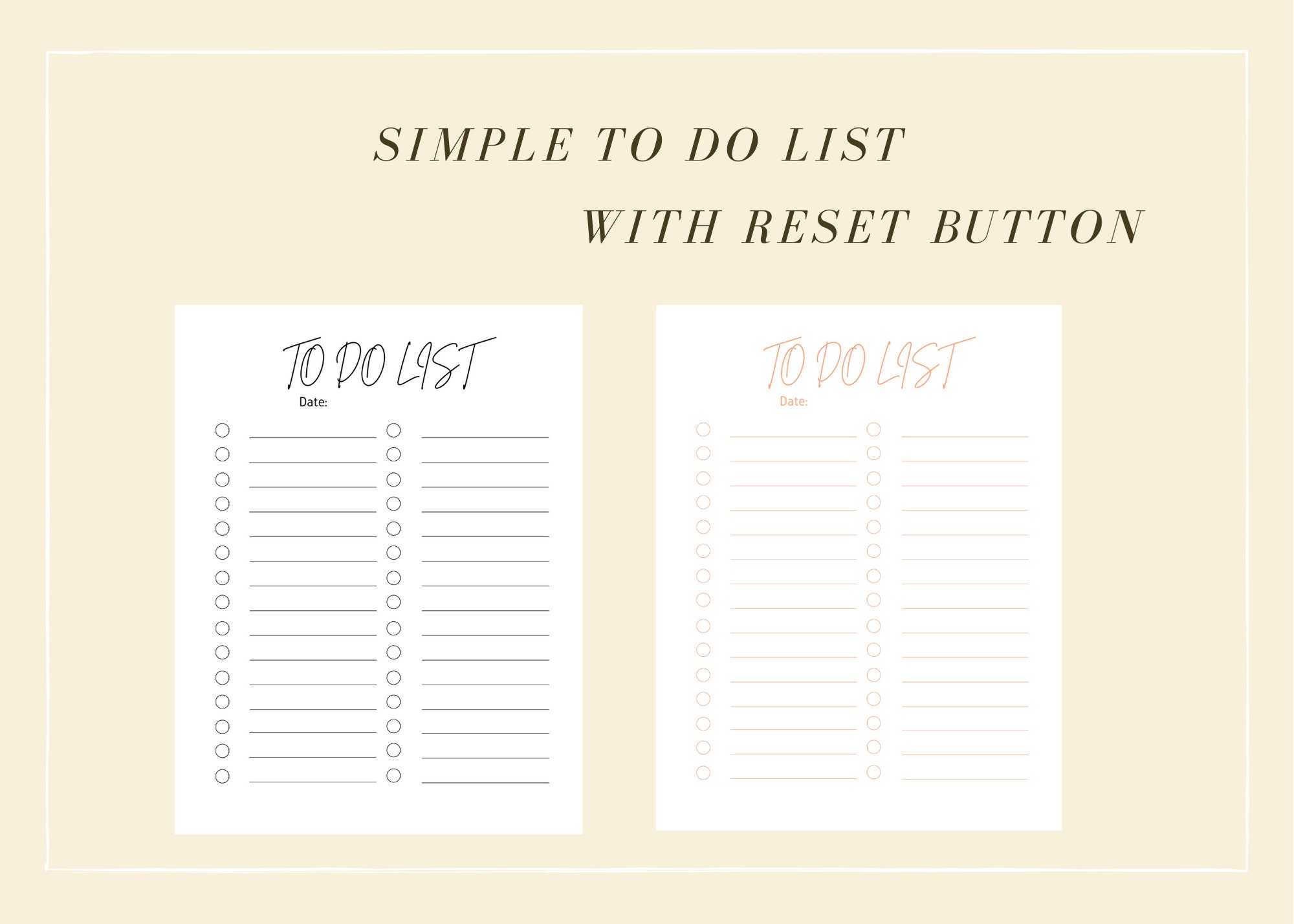 TO DO LIST Editable and Printable - Etsy