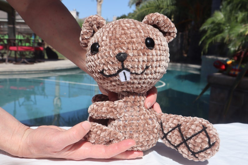 Crochet Beaver Plushie - Etsy