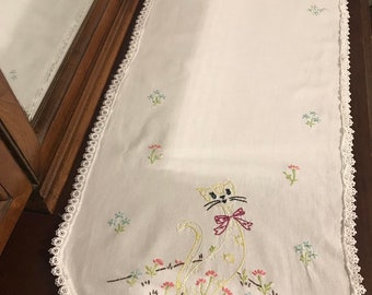 Cat Table Runner | Etsy