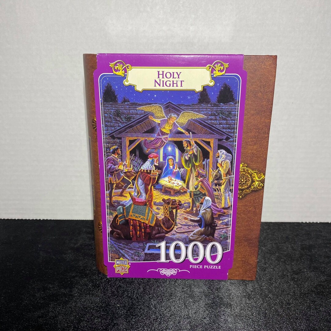 Nativity Scene Puzzle: Holy Night, 1000 Pcs, Master Pieces - Etsy