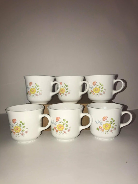 Spring Meadow Cup Corning/Corelle Pattern Vintage Cup made | Etsy