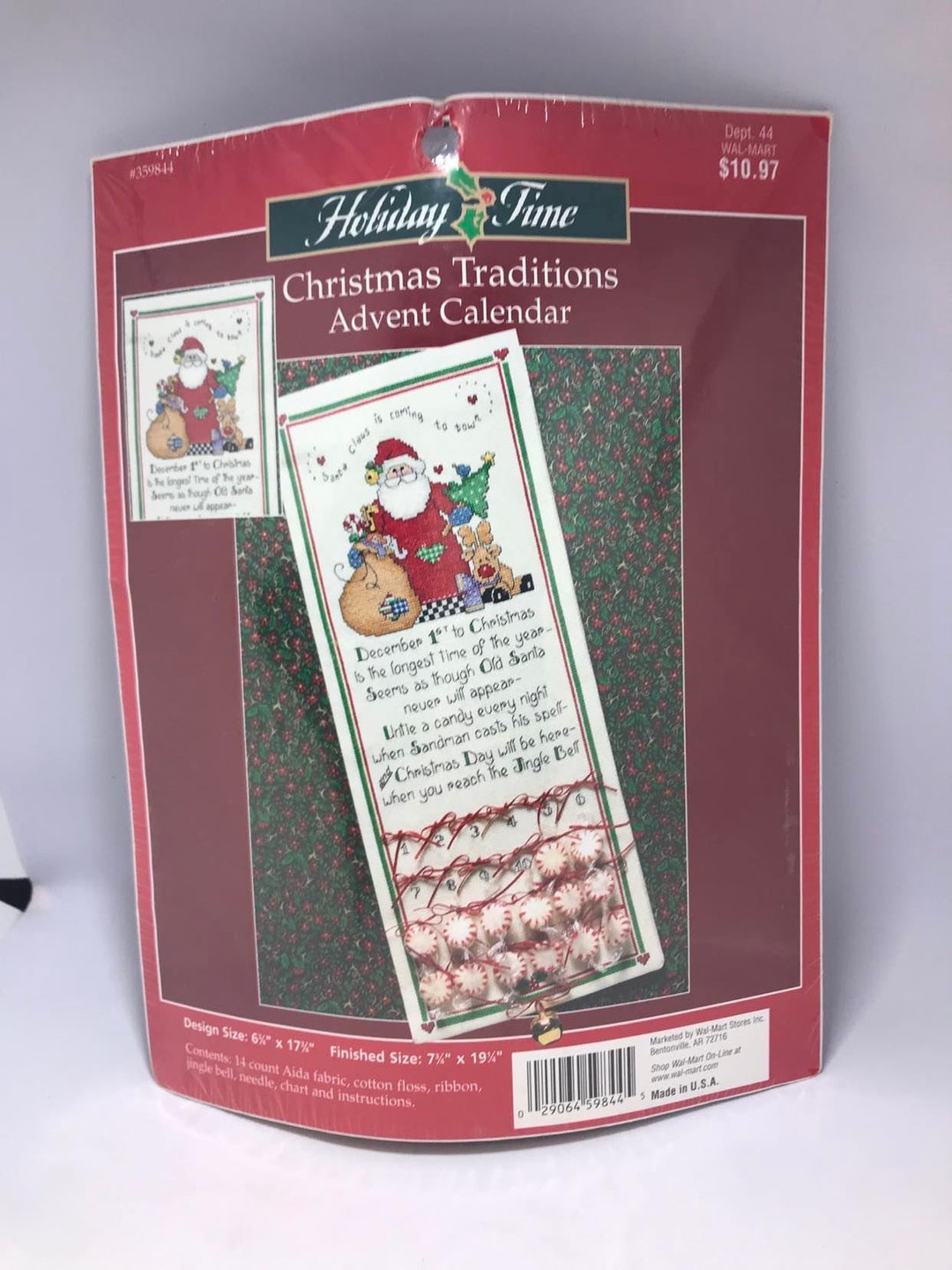 Christmas Traditions Advent Calendar, Santa & Reindeer, Holiday Time - Etsy