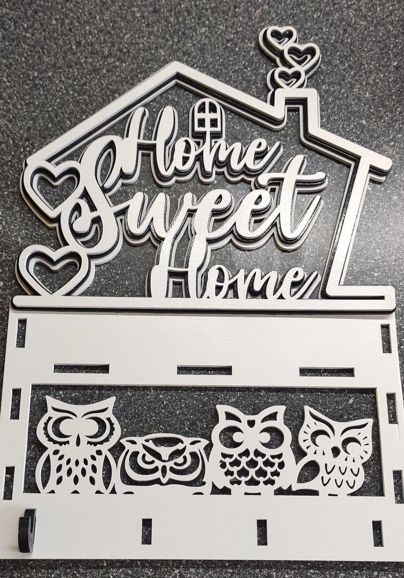 Laser Cut File Key Holder Home Sweet Home Cut,cnc Files,vector File ...