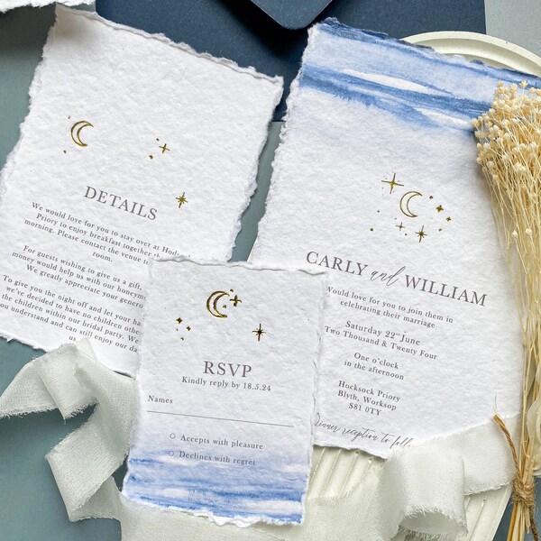 Star Wedding Invitation - Etsy