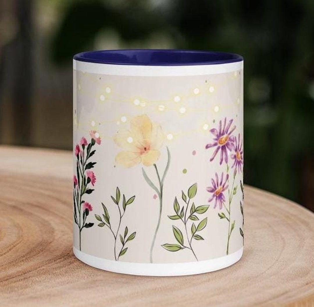 Boho Flowers Mug| Cottagecore Mug| Floral Mug| Gifts for Her ...