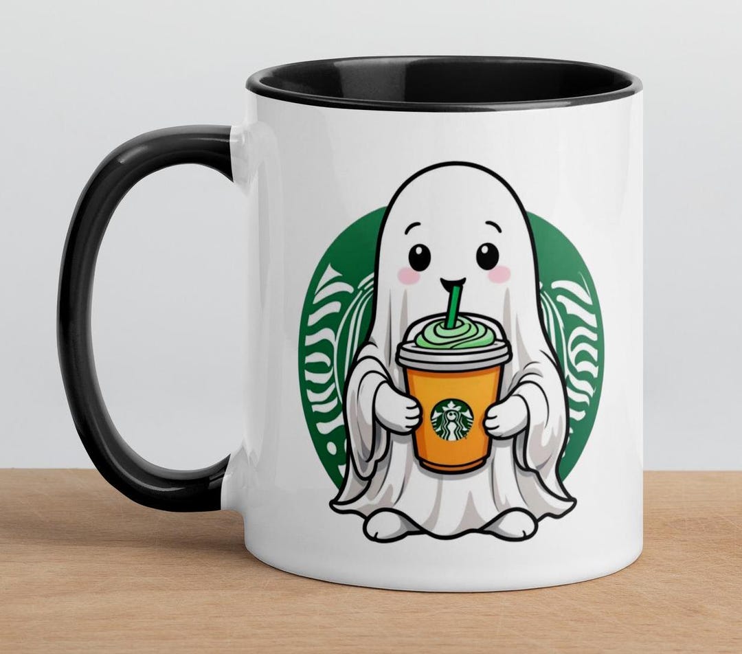 Halloween Ghost Coffee Mug, Cute Ghost Mug, Women's Halloween Mug, Cute ...