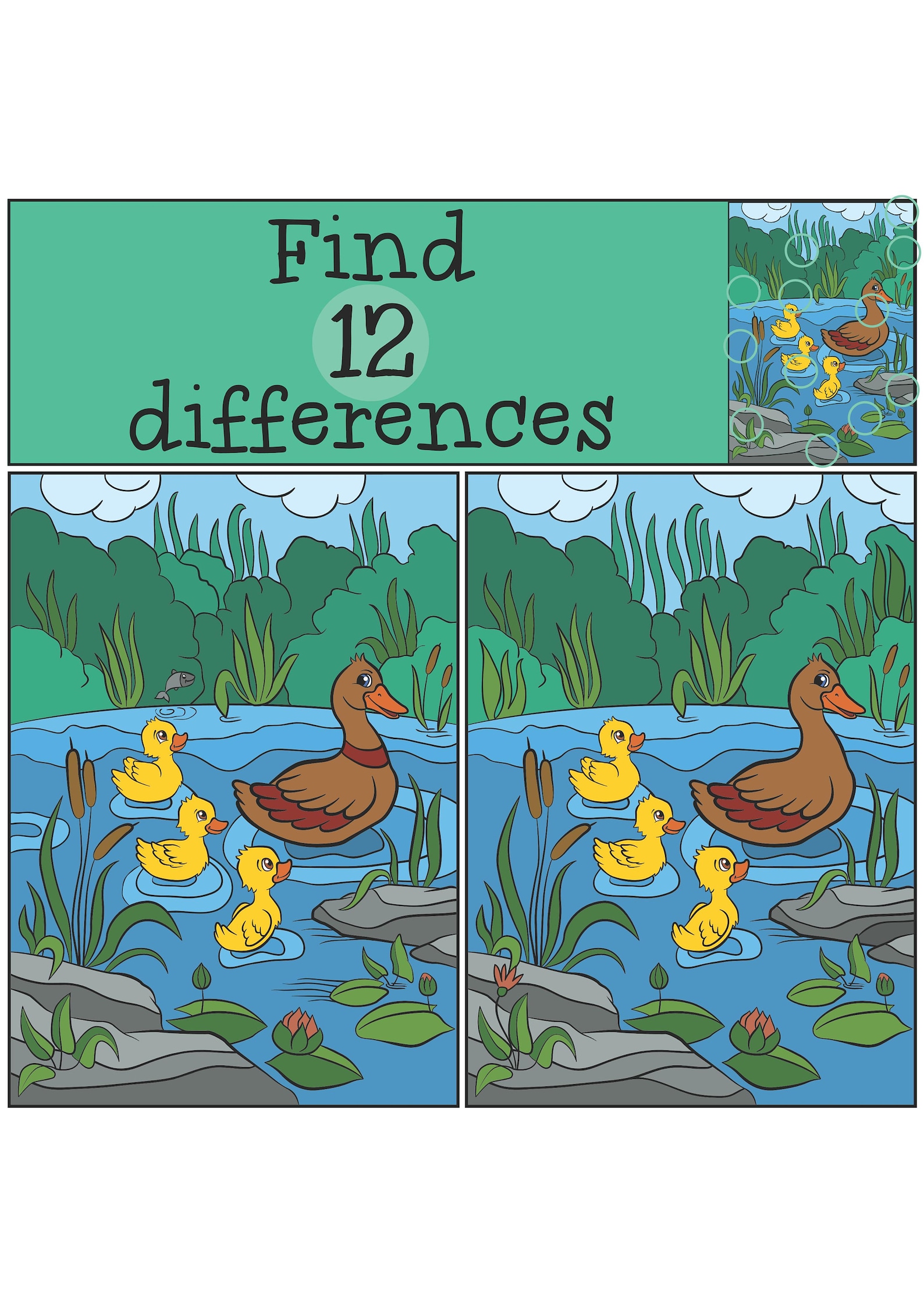 50 PRINTABLE Educational Activity Sheets for Kids, PDF, Find the ...