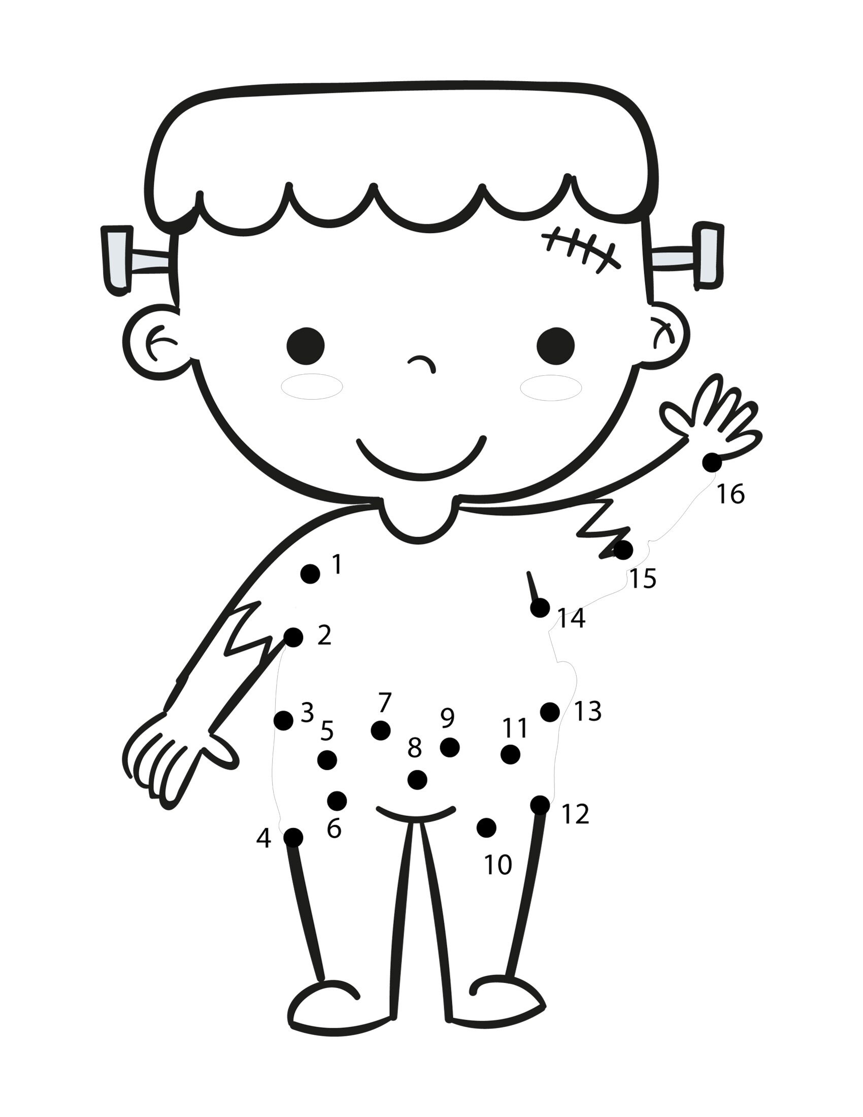 10 PAGE PRINTABLE Halloween Activity Book for Kids, Dot-to-dot, Find ...