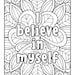 10 PAGE PRINTABLE Coloring Book Positive Affirmations Self Esteem ...
