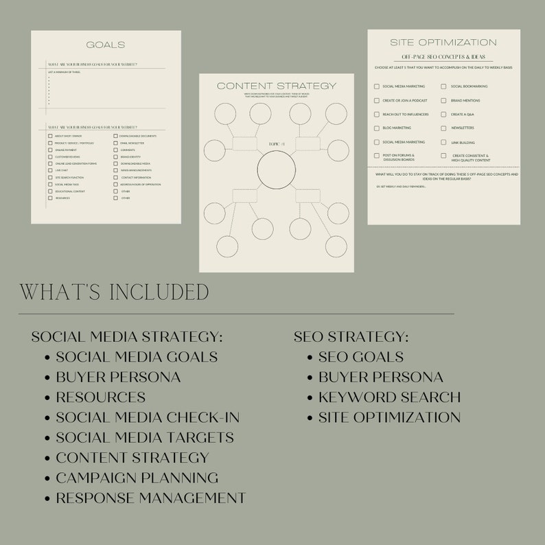 Social Media Strategy Workbook | SEO Strategy Workbook | Content ...