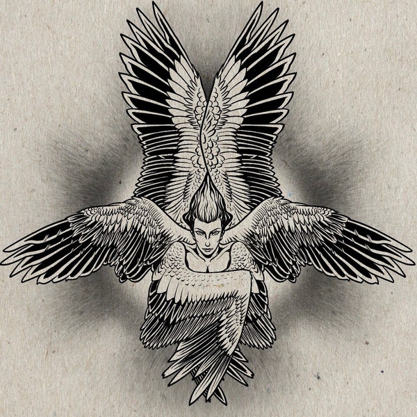 Seraph Tattoo - Etsy