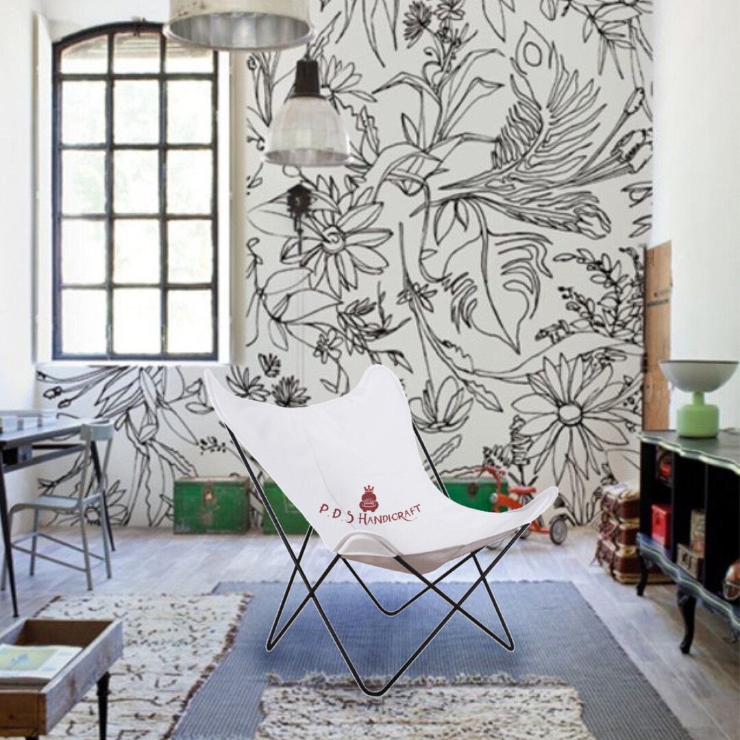 Elegant Design Leather Butterfly Chair Living Room Butterfly - Etsy