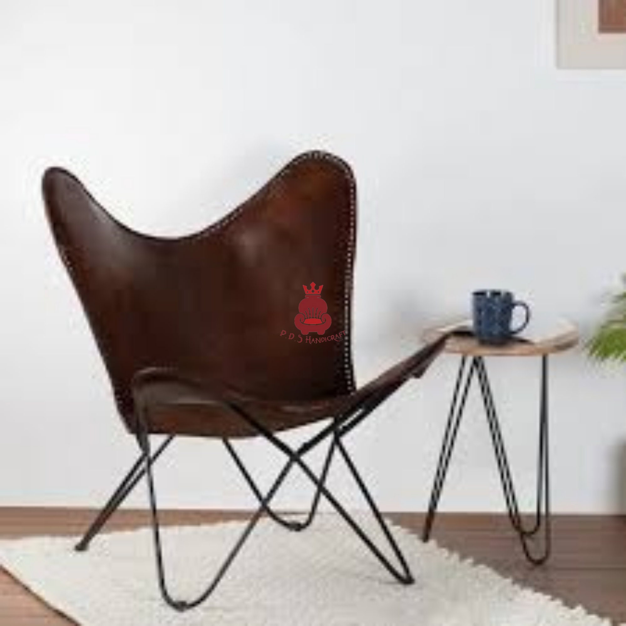 Leather Butterfly Chair Handmade Decorative Chairs - Etsy