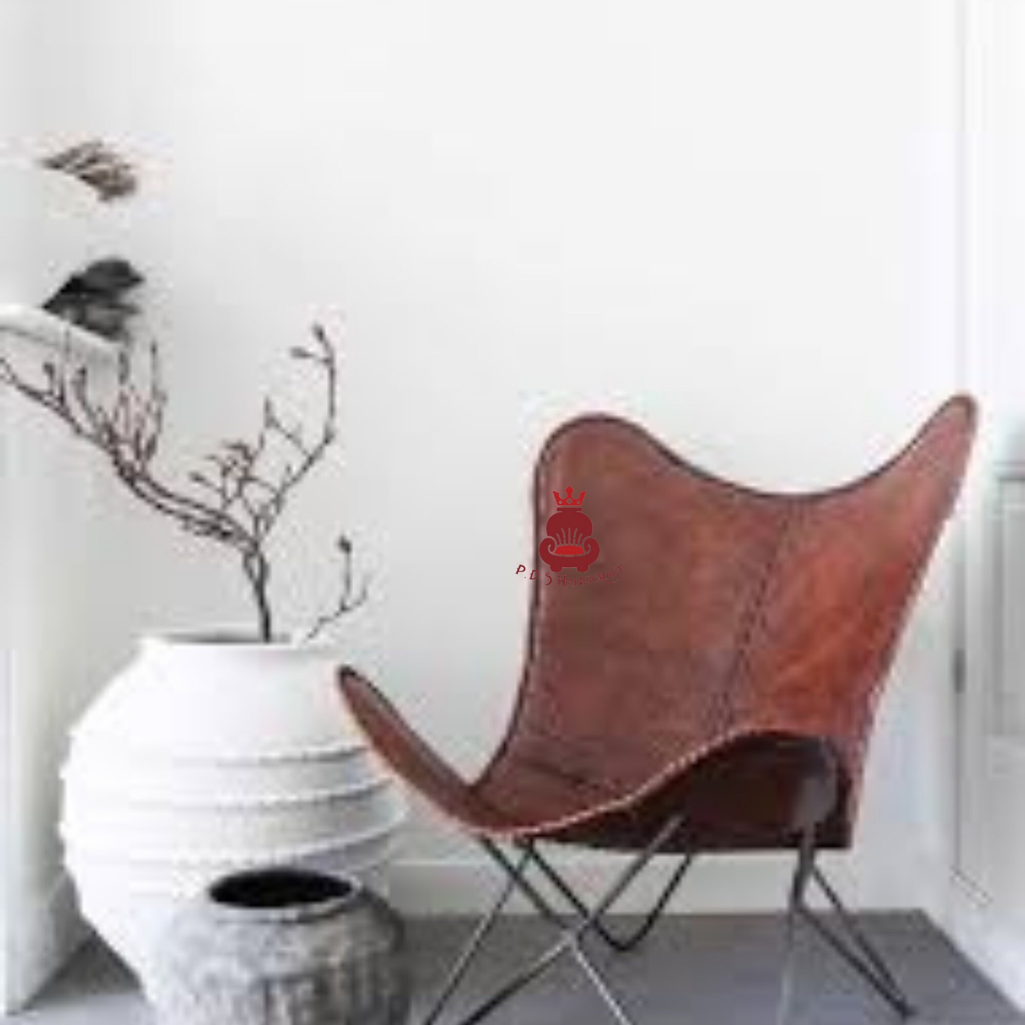 Leather Butterfly Chair Handmade Decorative Chairs - Etsy