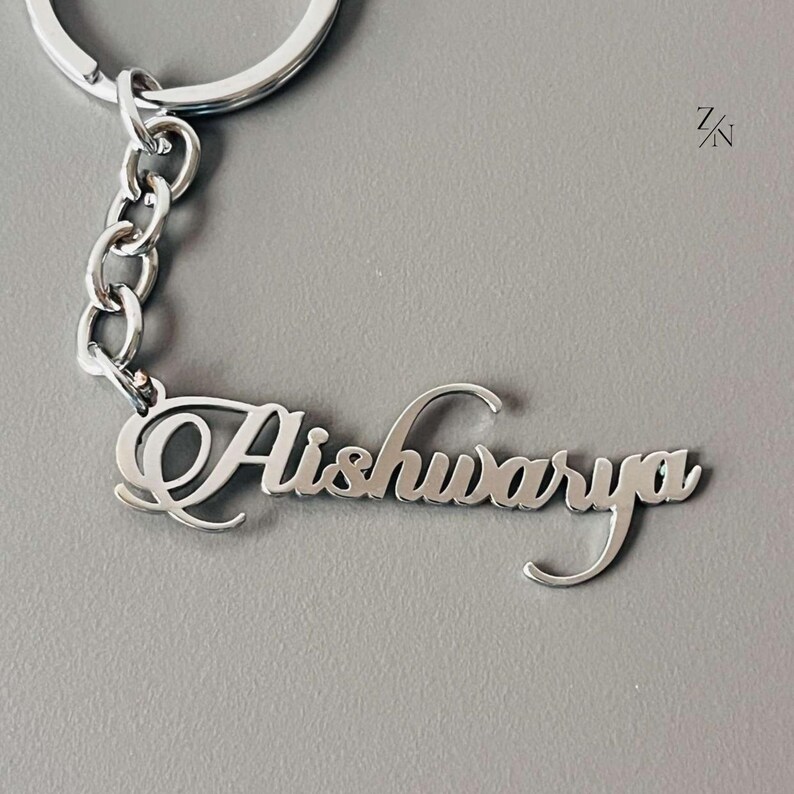 Customized Name Keychain Personalized Name Keychain Gold Keychain ...