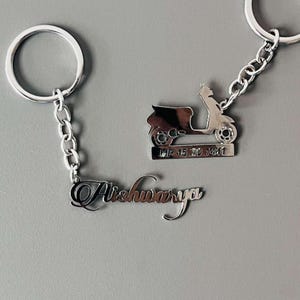 Customized Name Keychain Personalized Name Keychain Gold Keychain ...