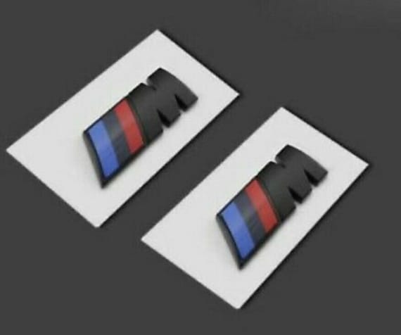 Car Parts & Accessories BMW M Sport x2 Emblem GLOSS Black Sticker Side ...