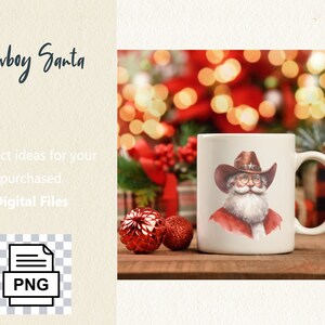 Christmas Cowboy Santa Claus, Christmas Clipart, Transparent PNG ...