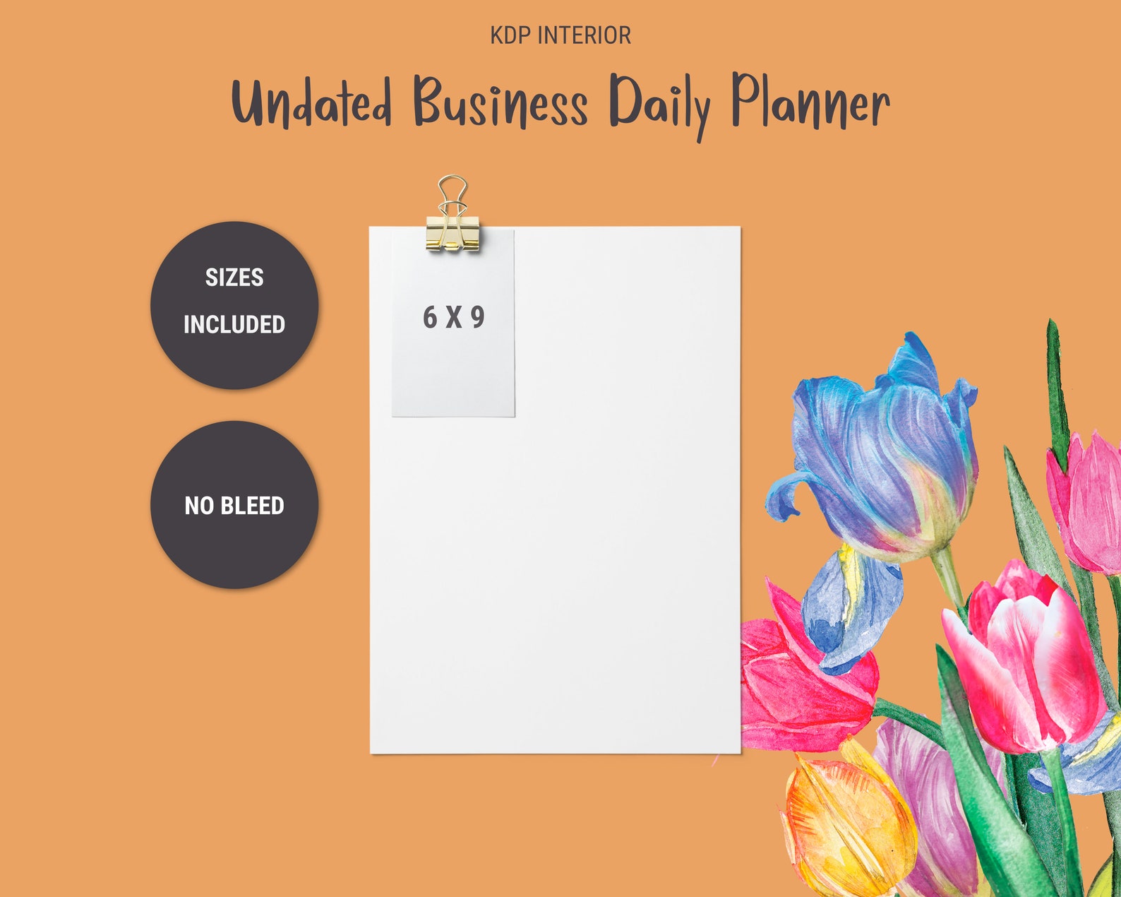 Undated Daily Small Business Planner KDP Template KDP Interiors ...