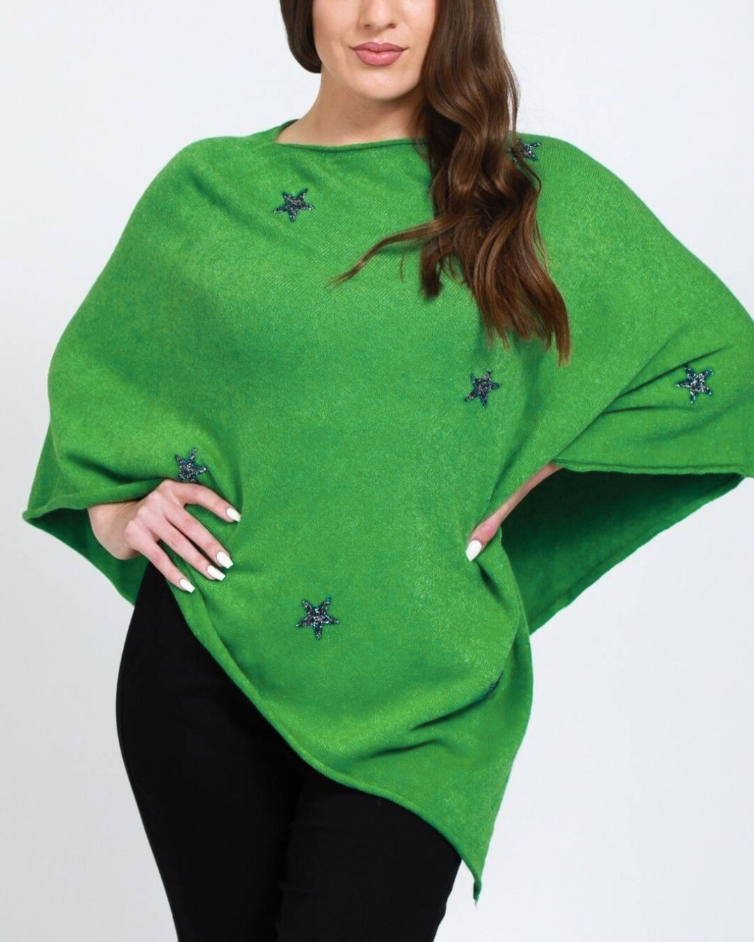Twinkle Star Poncho made in Italy - Etsy UK