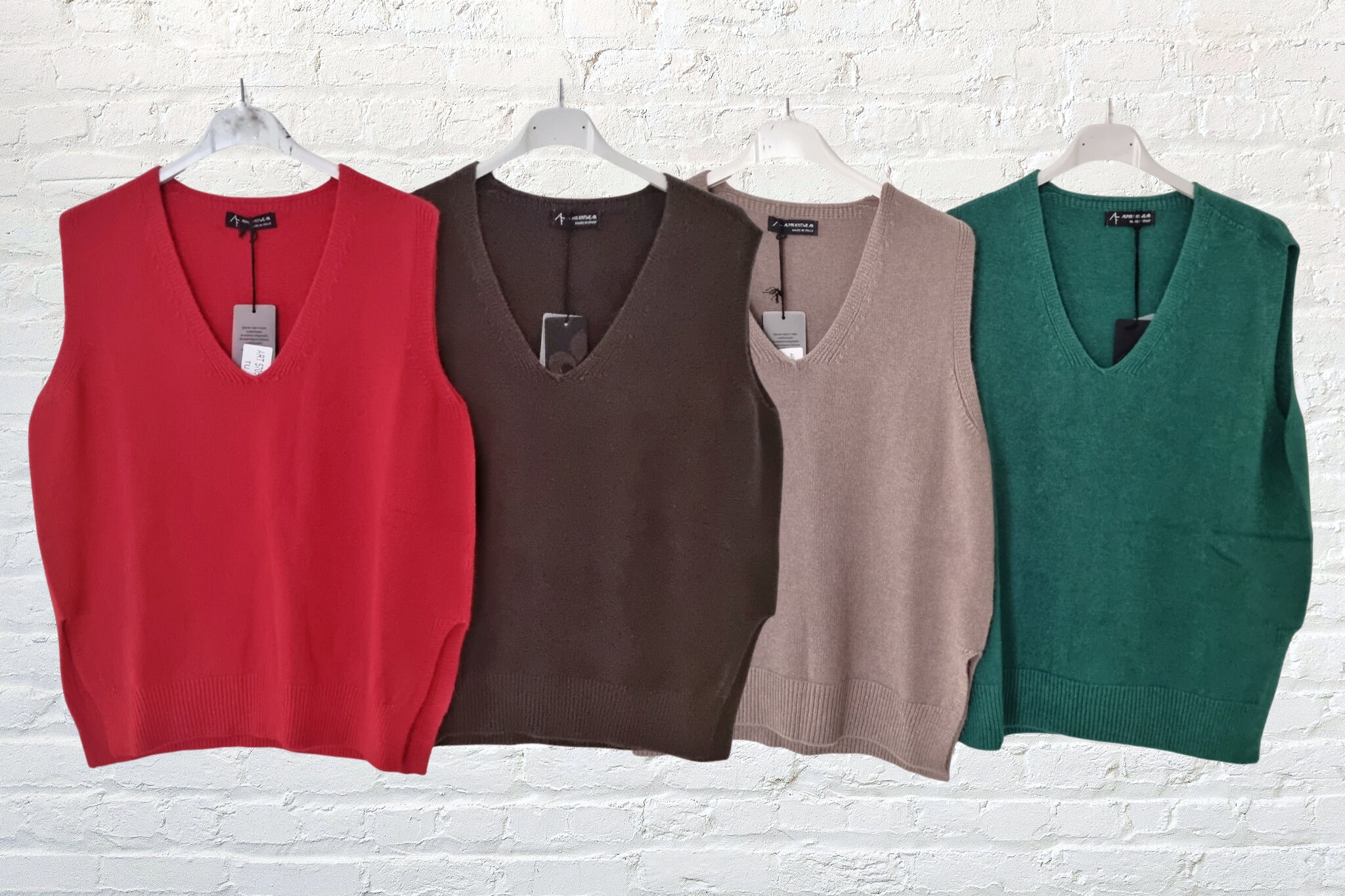 Super Soft Knit V-neck Tank Top Jumper by Alpini made in Italy - Etsy UK