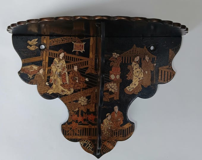 Black Lacquer Chinese Wall Bracket - Etsy