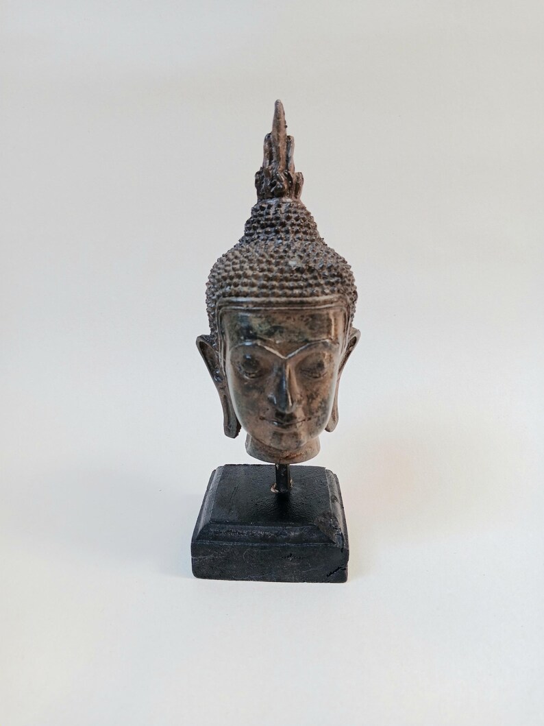 Sukhothai Style Mounted Buddha Head From Thailand - Etsy