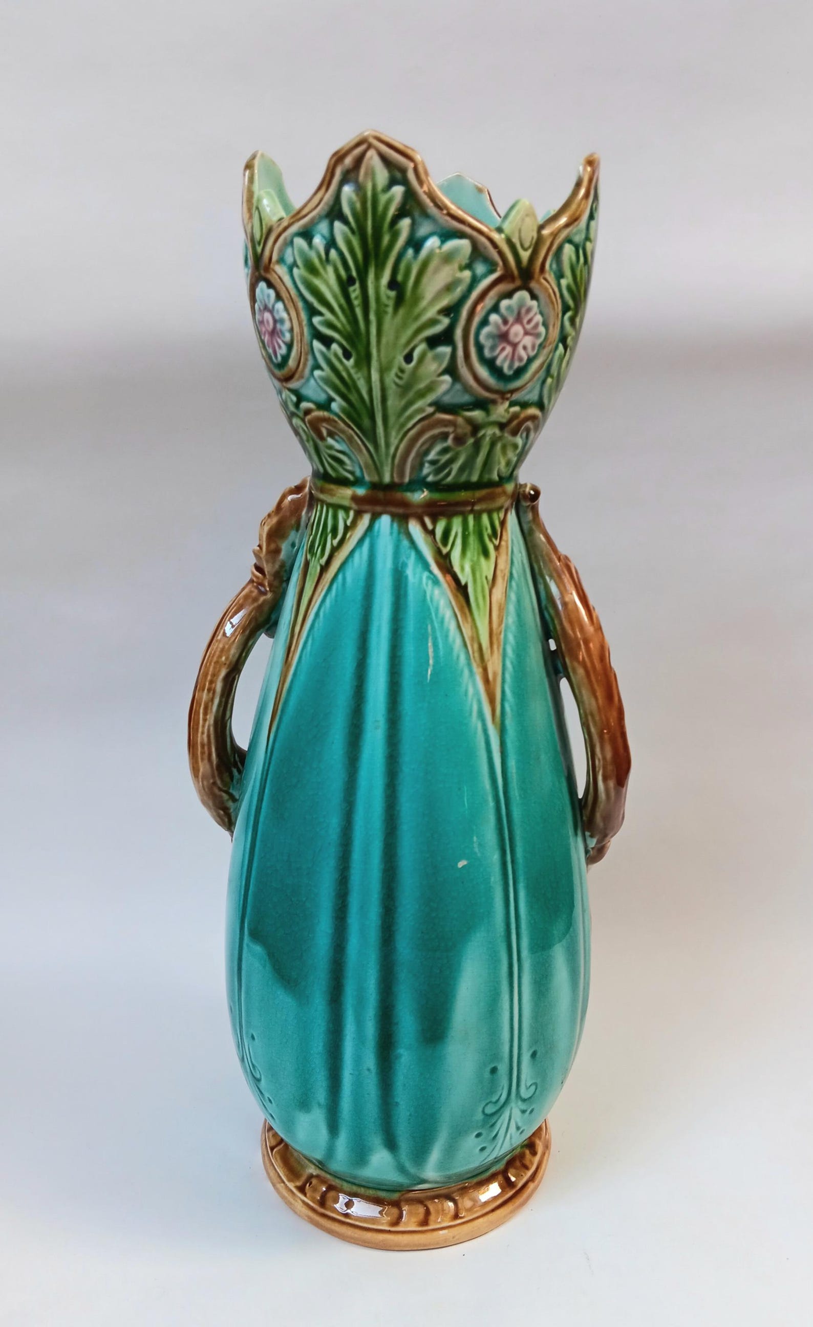 Antique French Art Nouveau 19th Century Nimy Les Mons Majolica Ceramic ...
