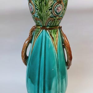 Antique Art Nouveau 19th Century Nimy Les Mans Majolica Ceramic Vase - Etsy