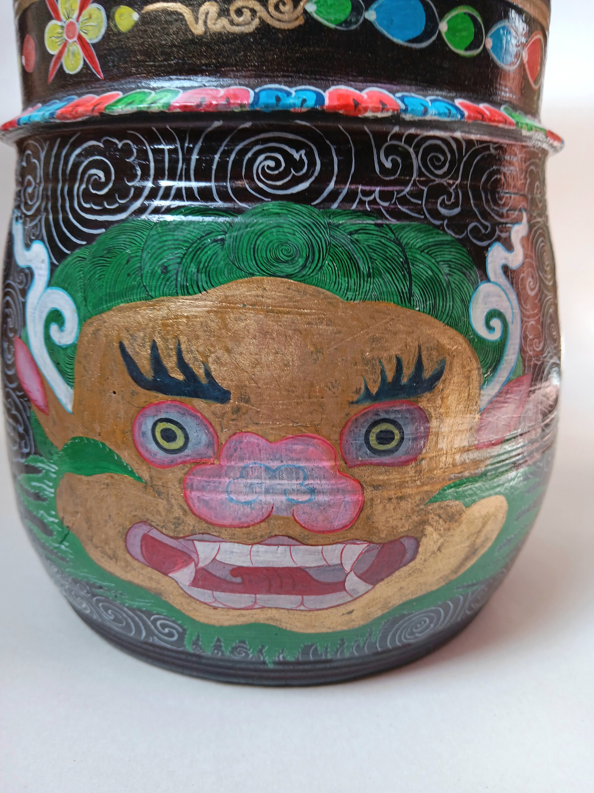 Nepalese Wooden Handpainted Yak Butter Churn - Etsy