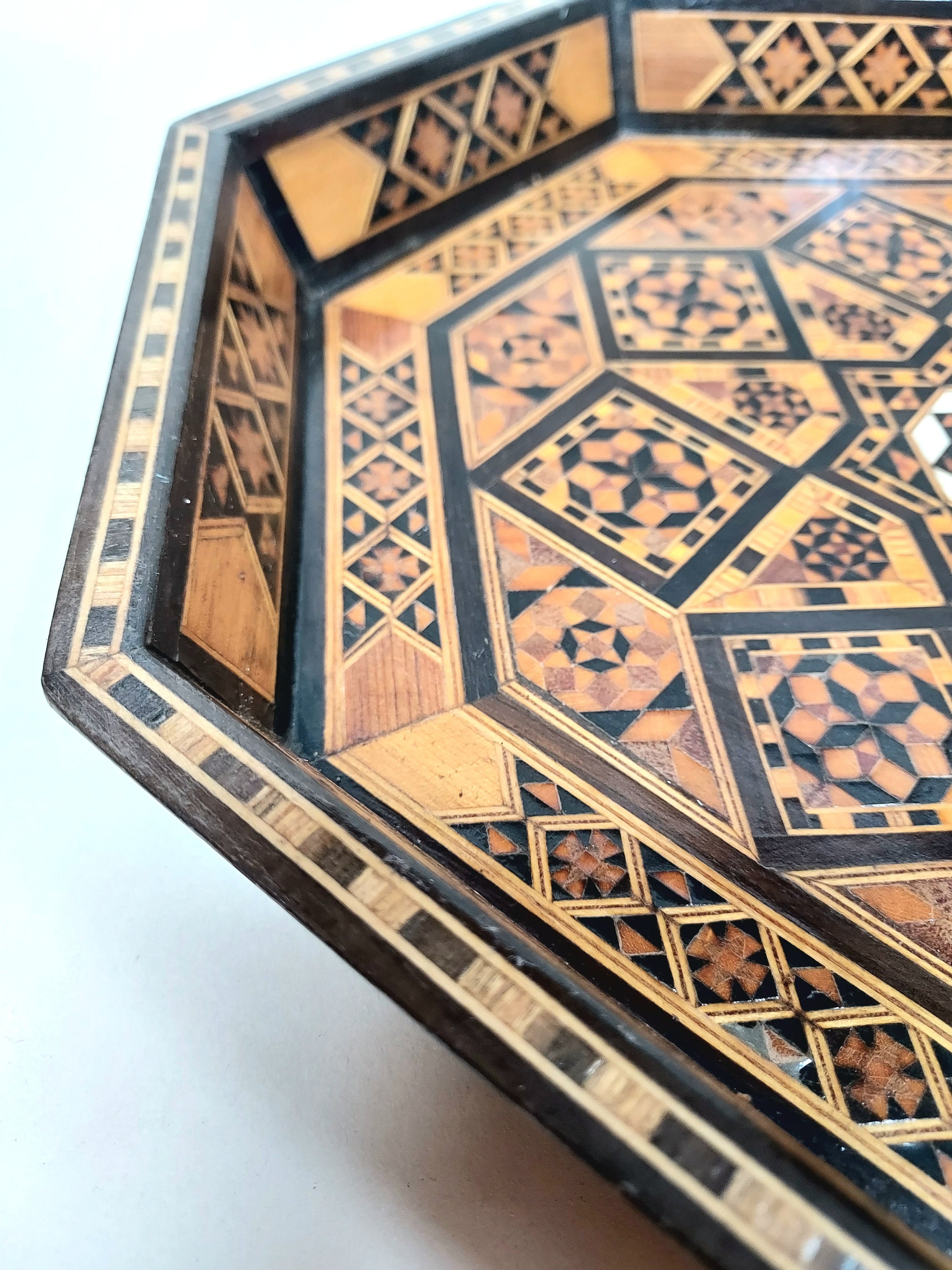 Octagonal Khatam Marquetry Tray - Etsy