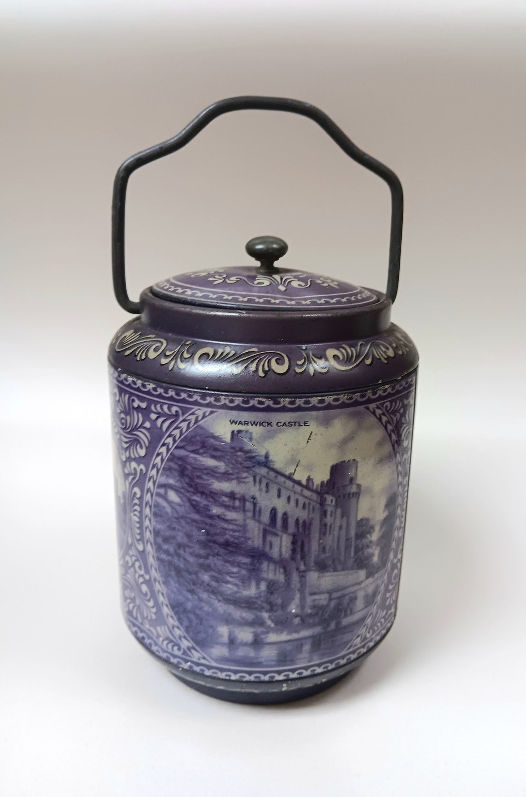 Vintage Blue British Castles Geo Basset and Co Sheffield Sweet Tin - Etsy