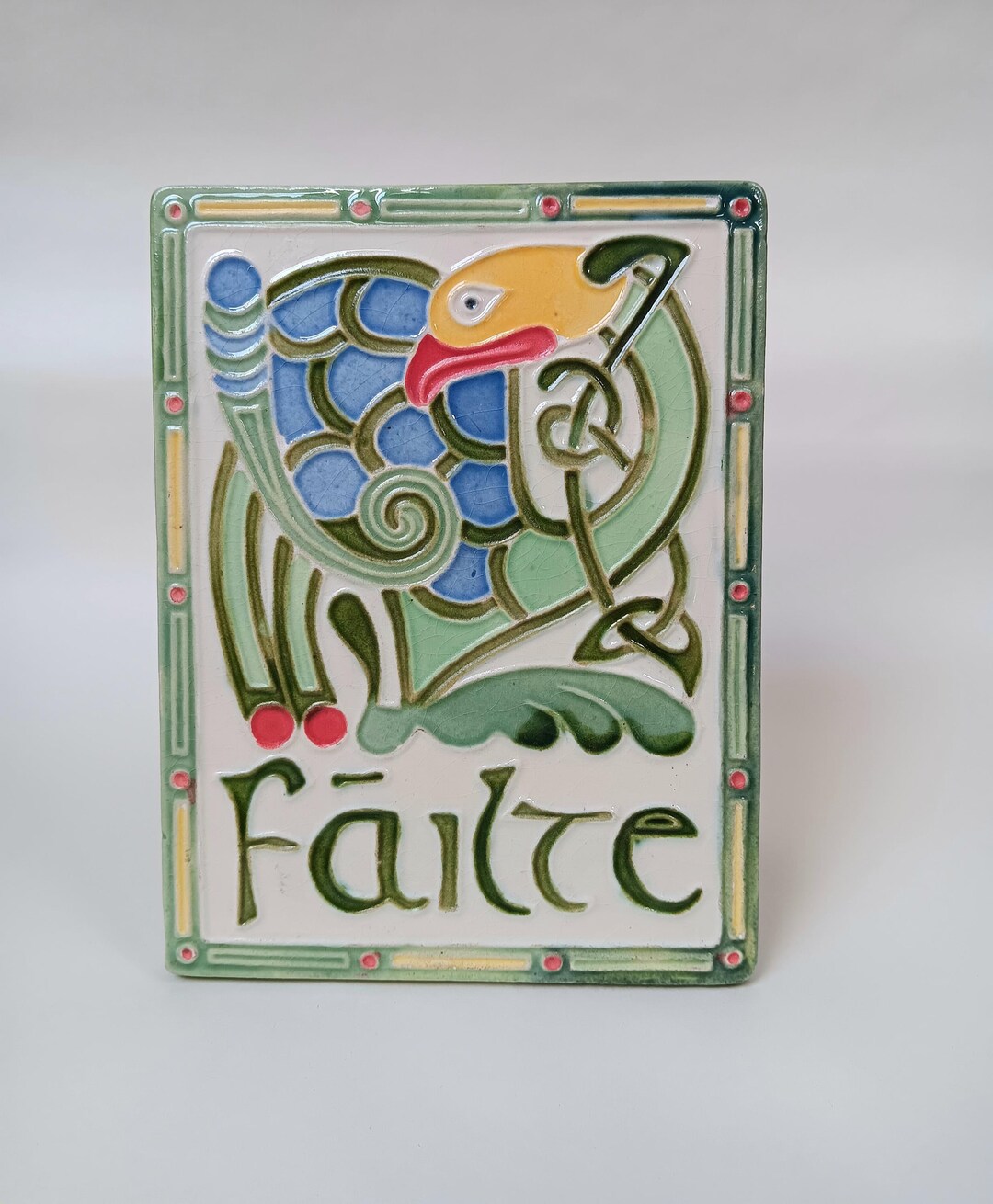 Ceramic Irish Failte Welcome Plaque - Etsy