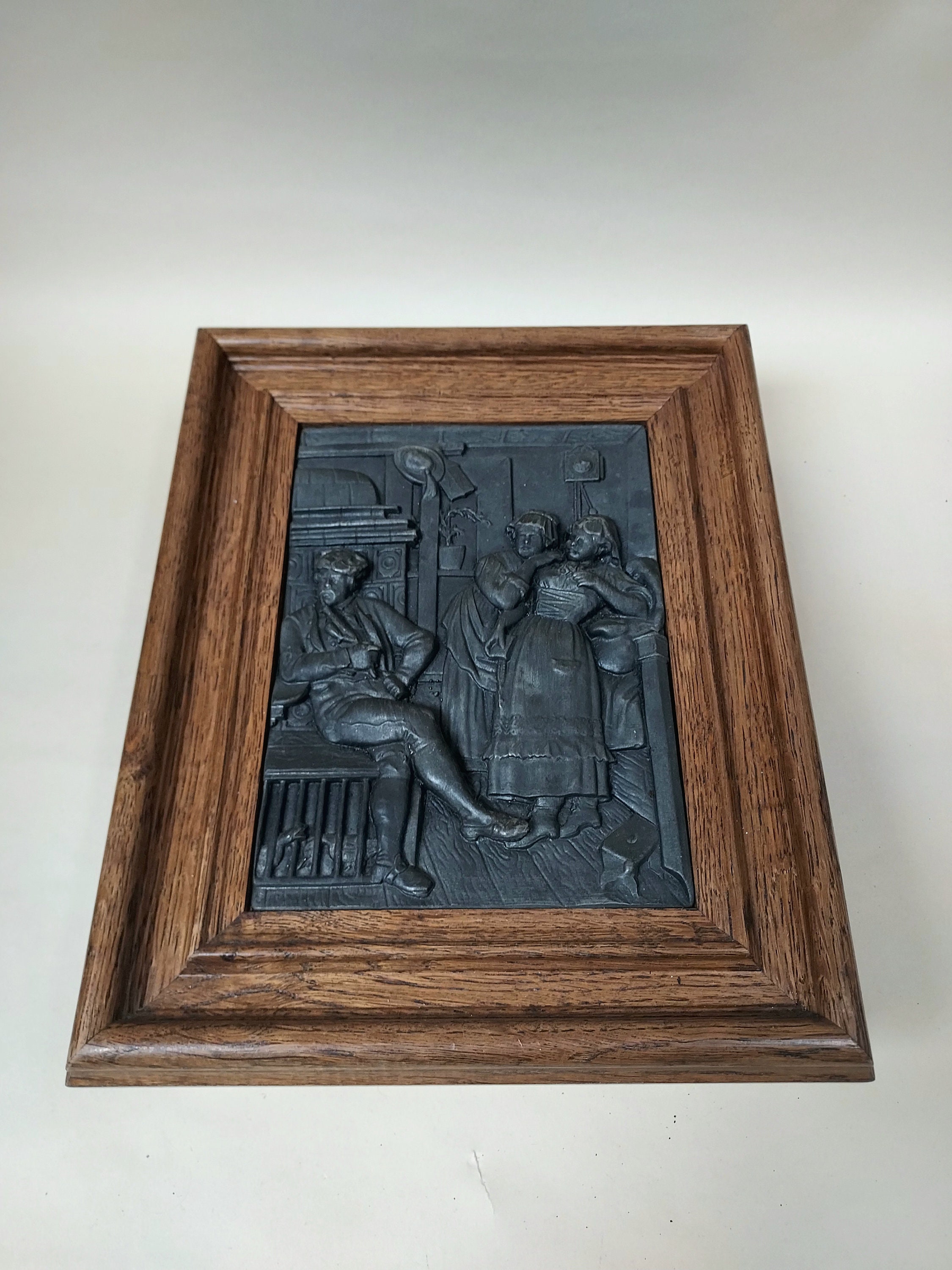 German Zinn Relief Handmade Wooden Key Box - Etsy