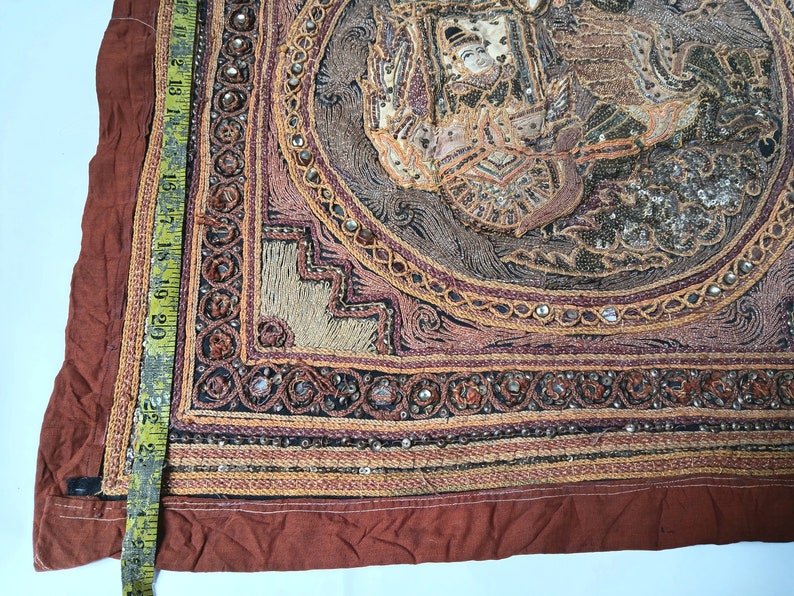 Antique Handmade Burmese Myanmar Kalaga Tapestry - Etsy