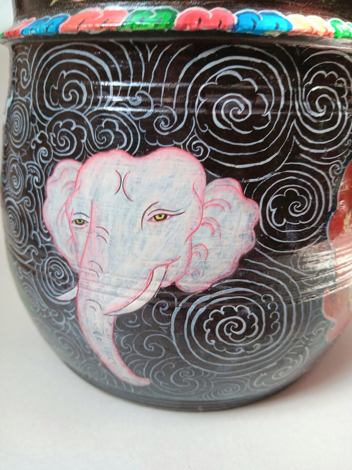 Nepalese Wooden Handpainted Yak Butter Churn - Etsy