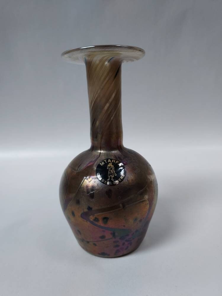 Mtarfa Maltese Marbled Glass Vase - Etsy
