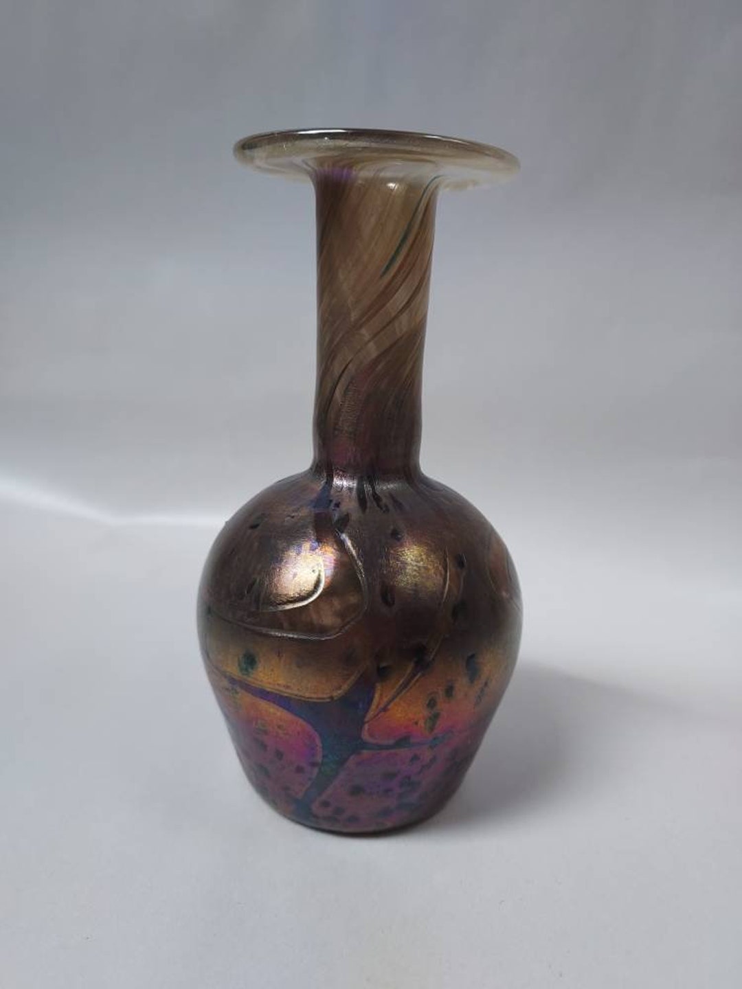 Mtarfa Maltese Marbled Glass Vase - Etsy