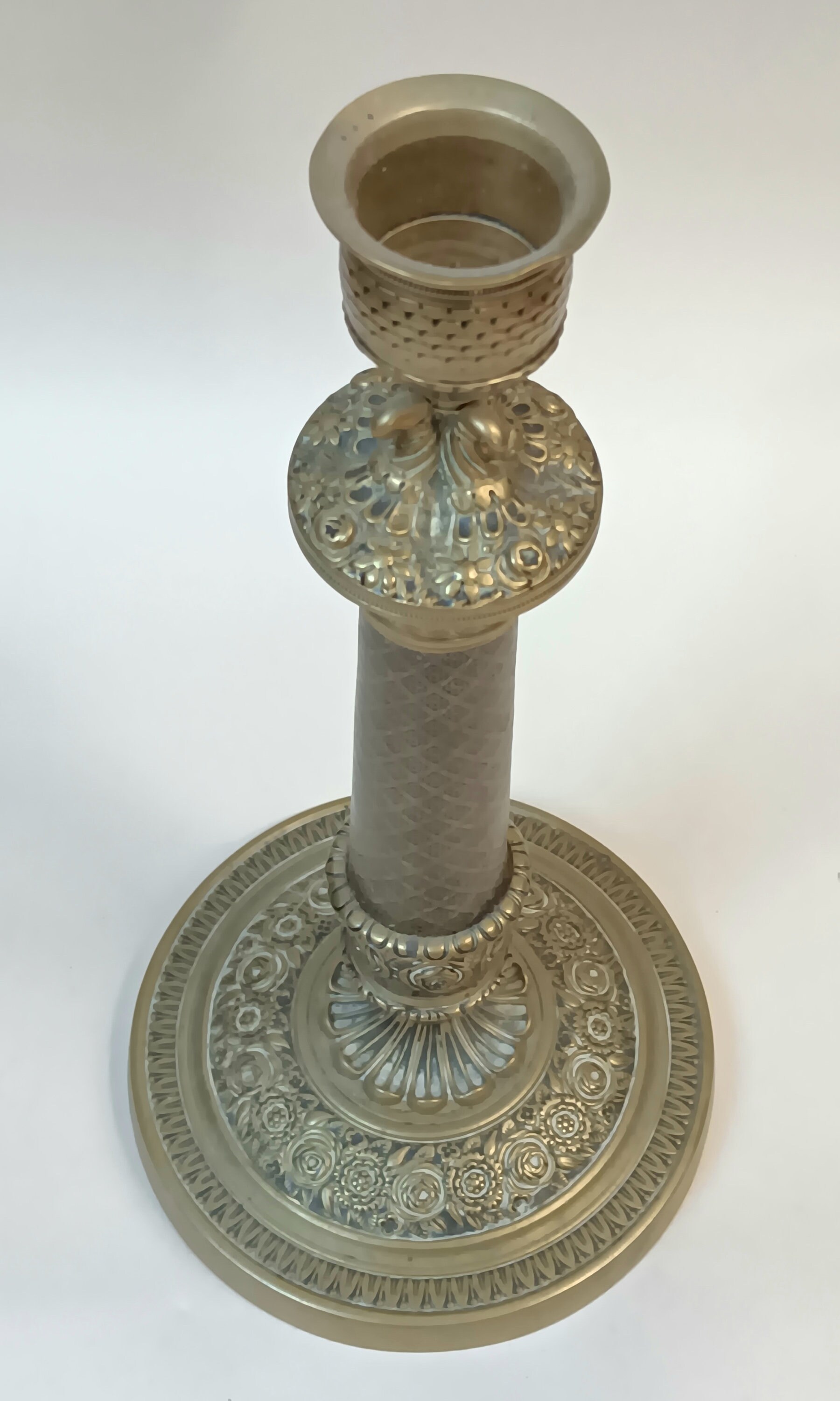 Pair of Antique Neoclassical French Empire Column Candlesticks - Etsy