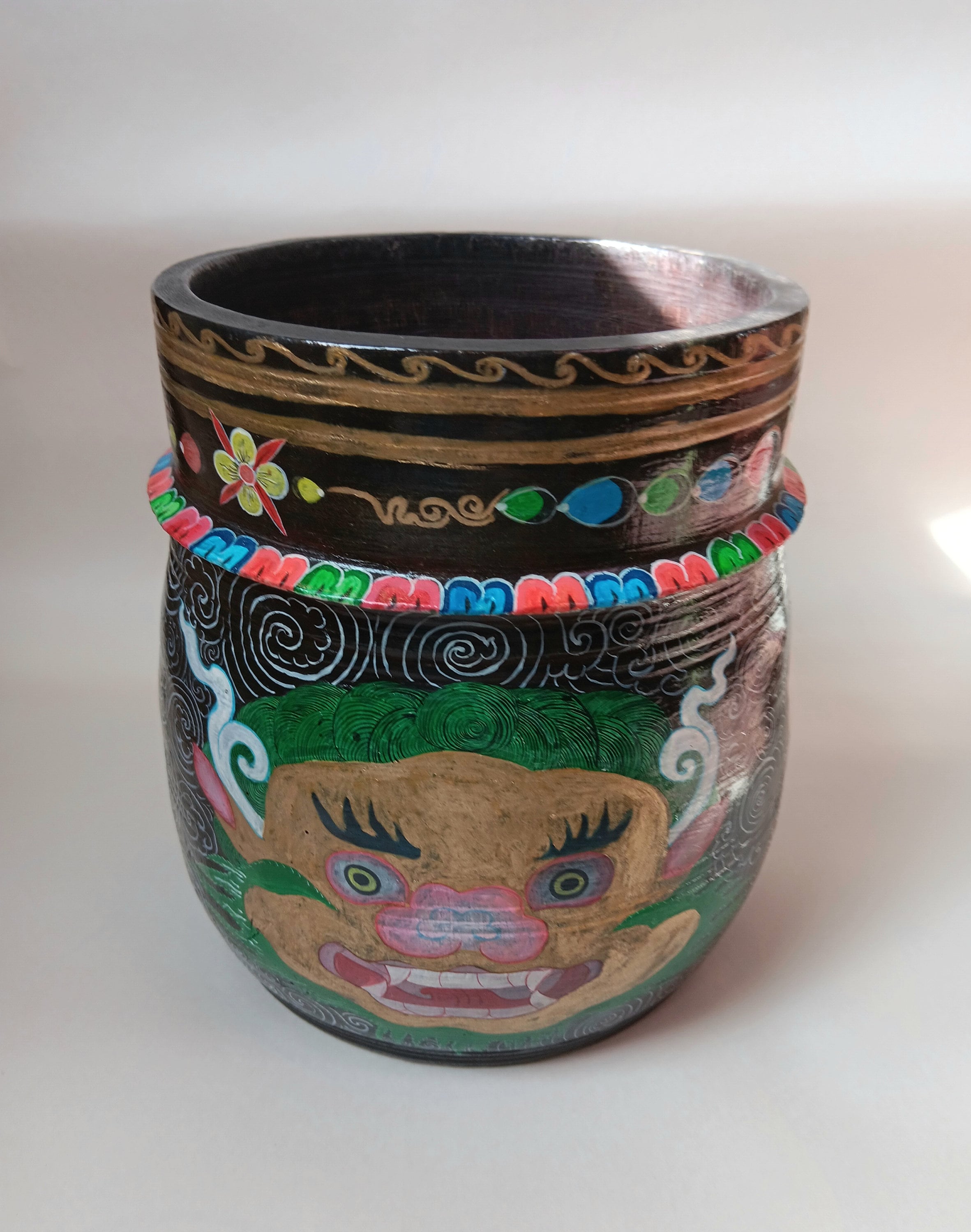 Nepalese Wooden Handpainted Yak Butter Churn - Etsy