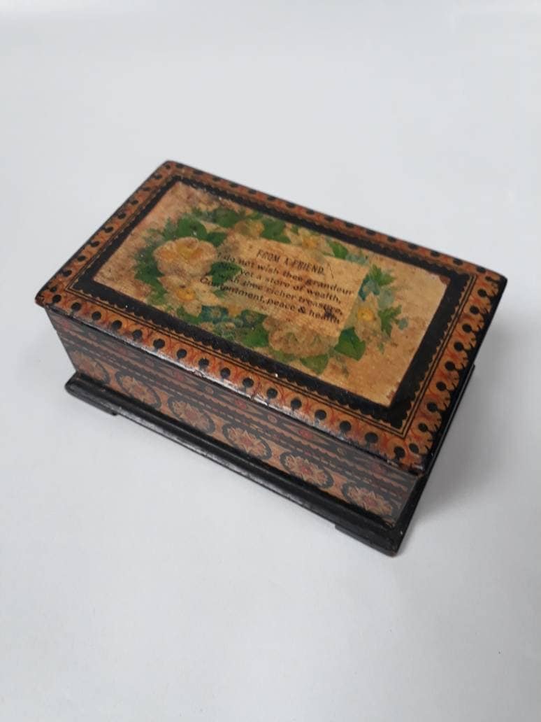 Antique Mauchline Friendship Box - Etsy