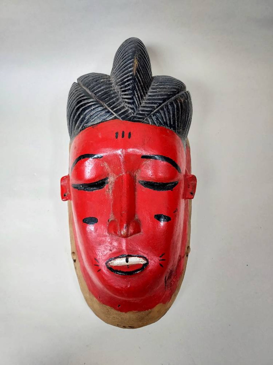 Wooden Baule Mbolo Ivory Coast Mask - Etsy