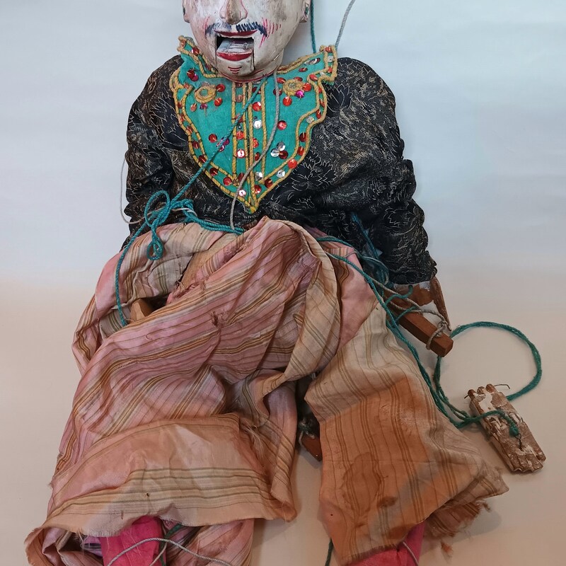 Wooden Puppet on String - Etsy