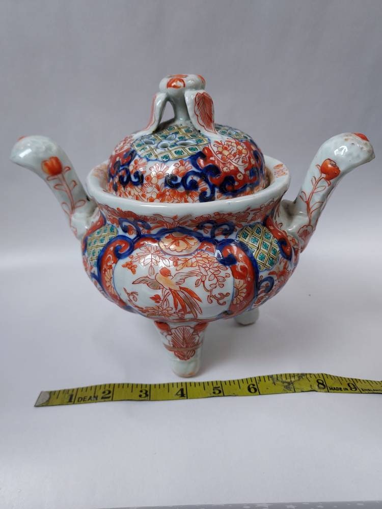 Japanese Koro Incense Bowl and Lid - Etsy